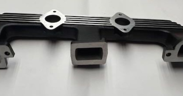 Intake Manifold Holden Red 6 cyl twin Stromberg [IM2SR-BLK]