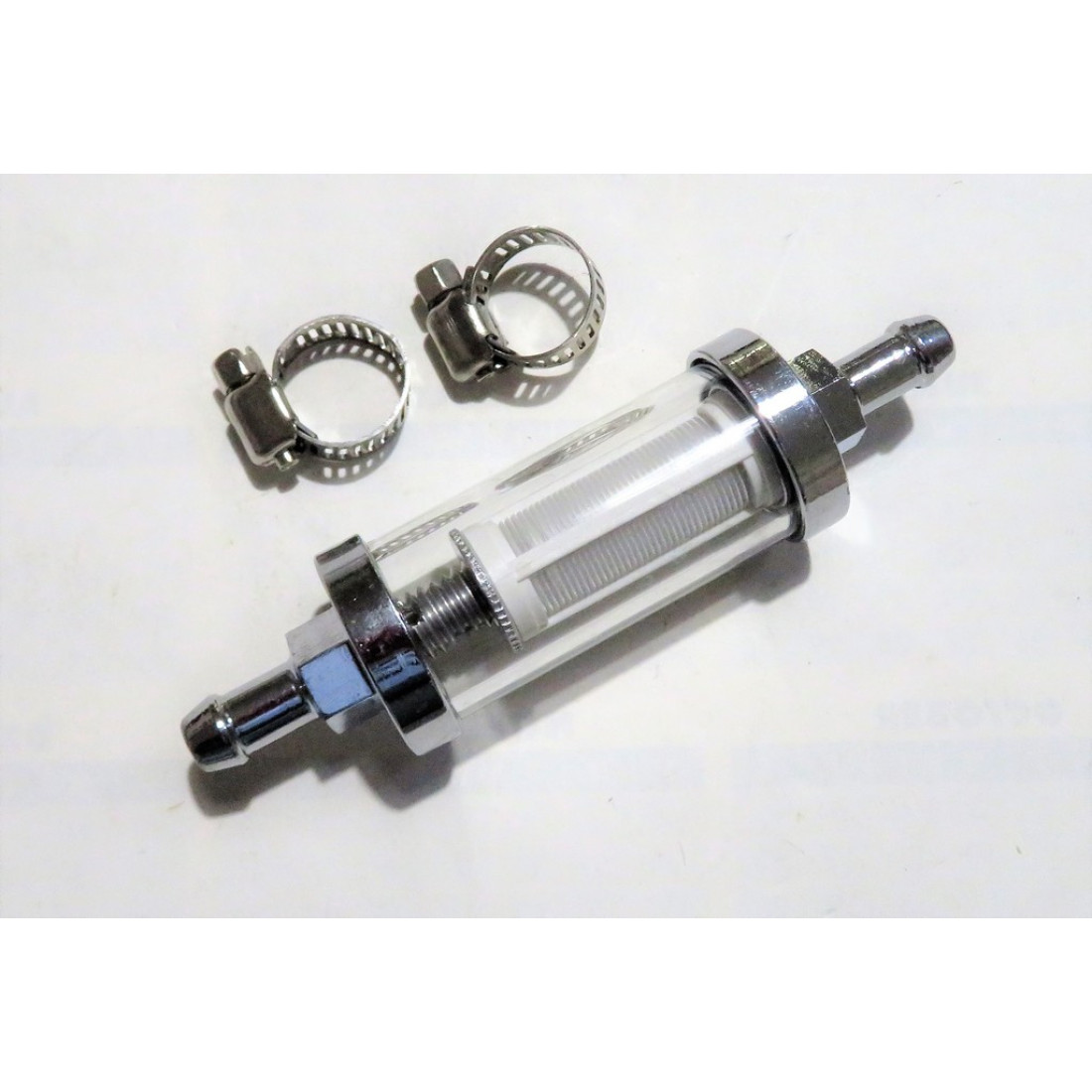 Fuel Filter inline 5/16" [8mm] visible element in toughened glass ...
