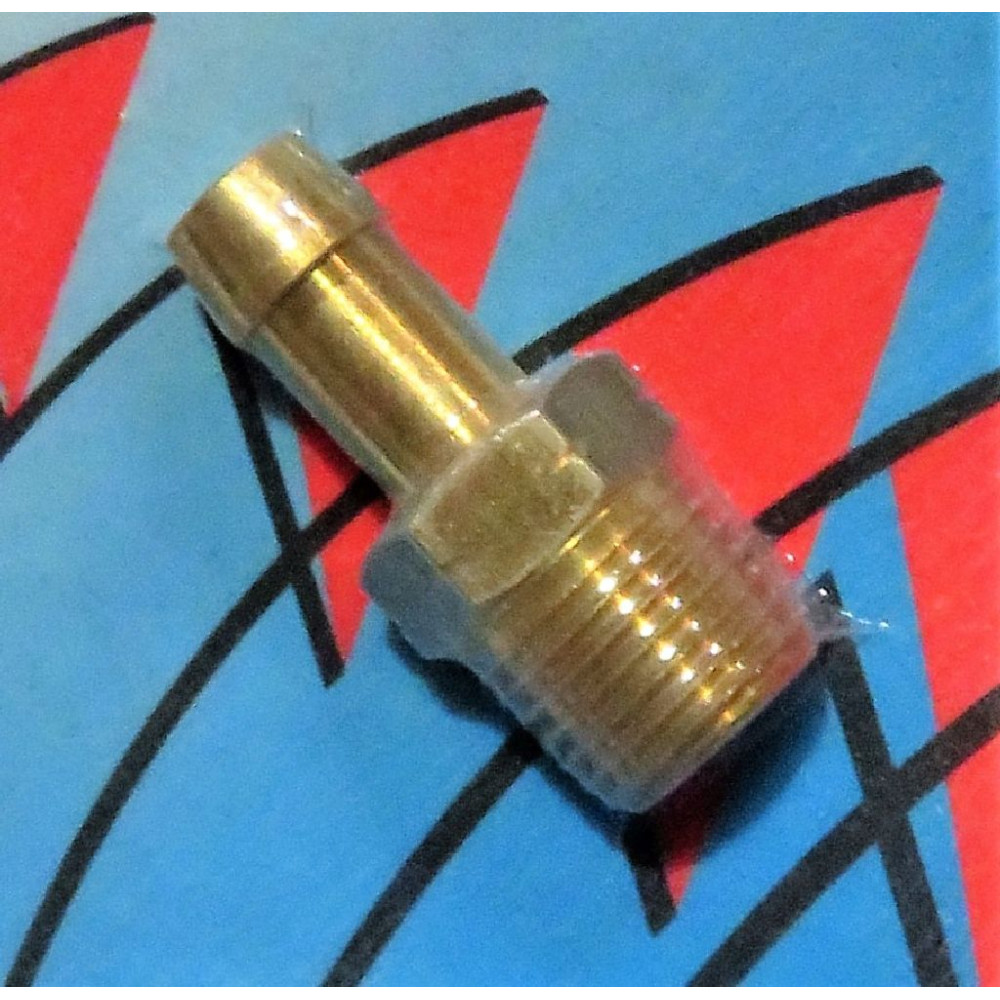 BRASS HOSE BARB FUEL FITTING 1/4" BSP TO 5/16" HOSE suits Holley ...